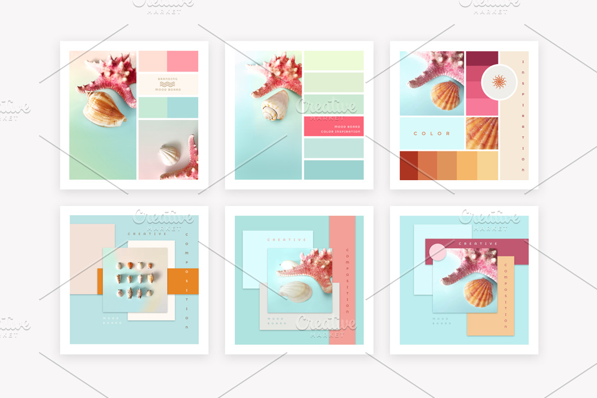 Brilliant Shells moodboards & photos, a Social Media Template by Polar ...
