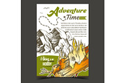 Adventure Time Mountain Advertising, an Object Illustration by pikepicture