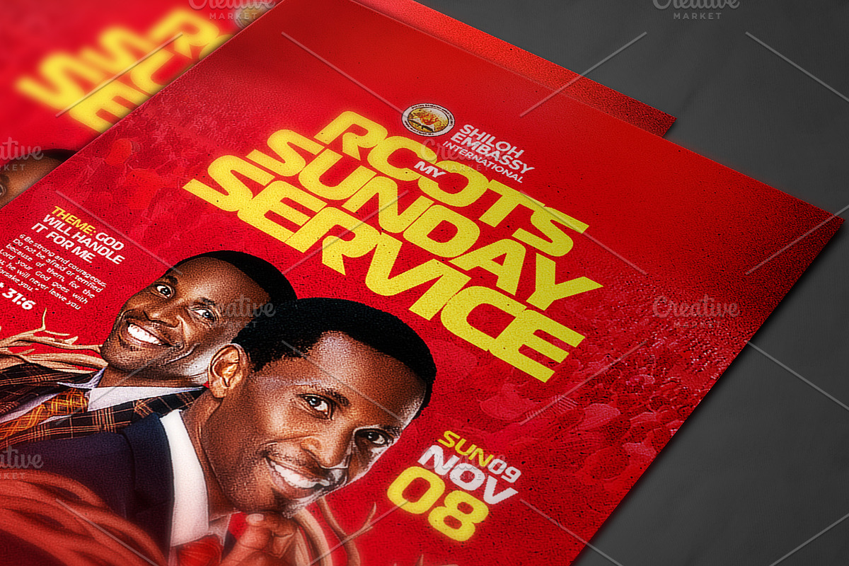 Church poster design template