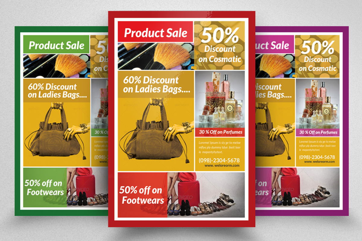 Product Promotion Flyer Bundle, a Flyer Template by Psd Templates