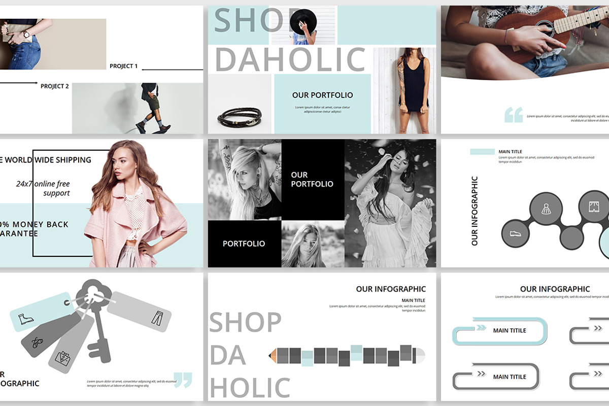 Shopdaholic - Powerpoint Template, a Presentation Template by One ...