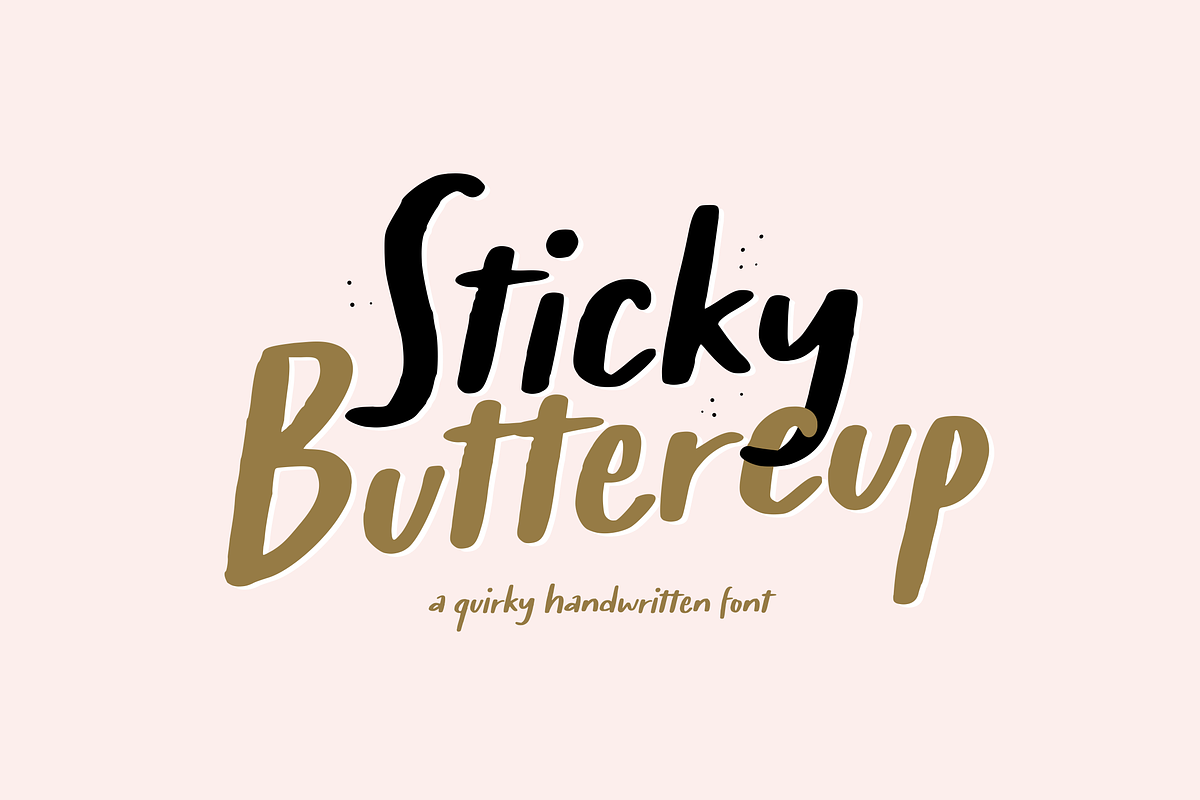 Sticky Buttercup Font, a Script Font by Allouse Studio