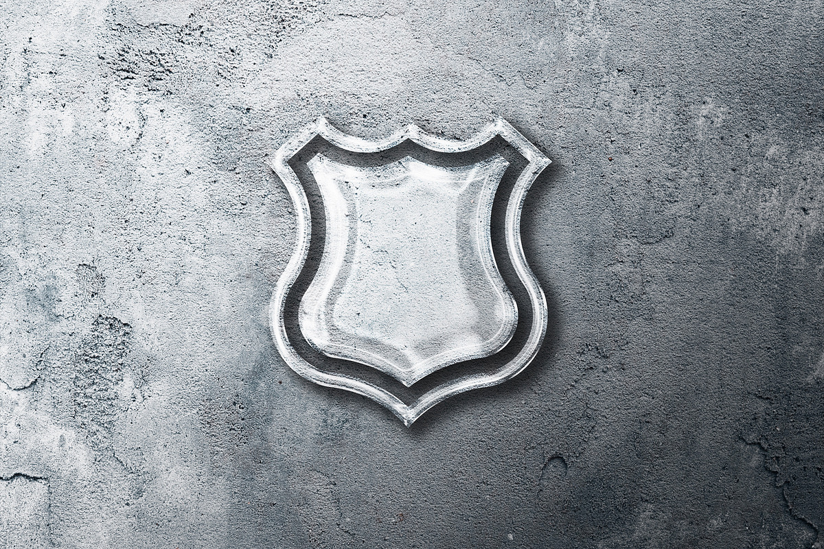 Glass Effect Logo Mockup | Creative Market