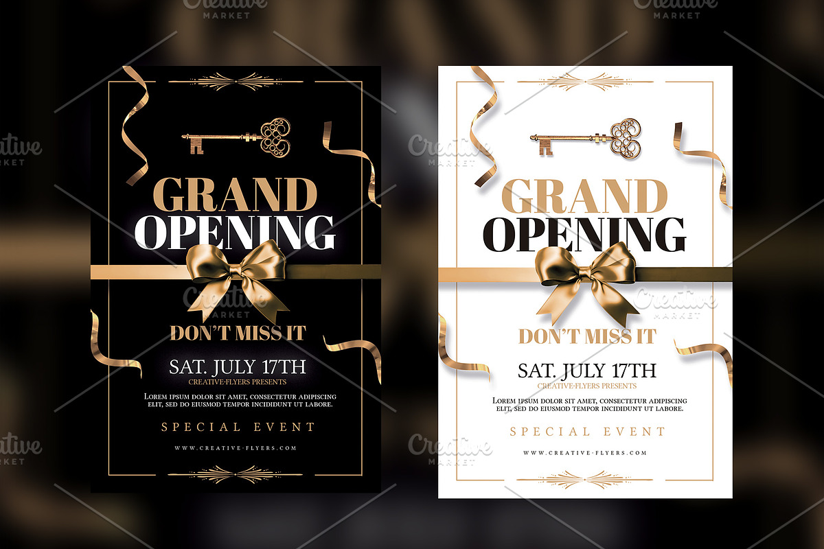 Inauguration Flyer Template, a Print Template by Rome B Creation