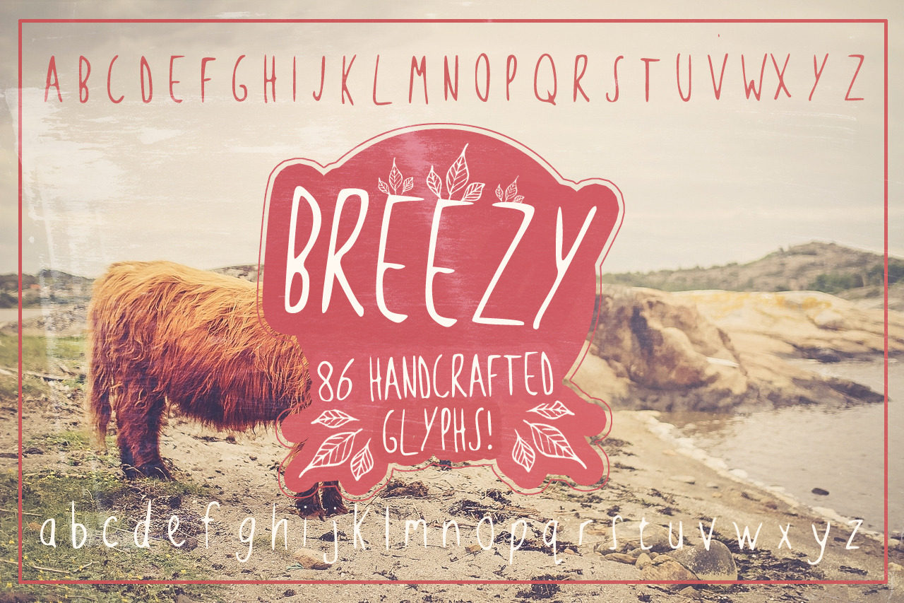Breezy Handsketched Font, a Font by Layerform Design Co.