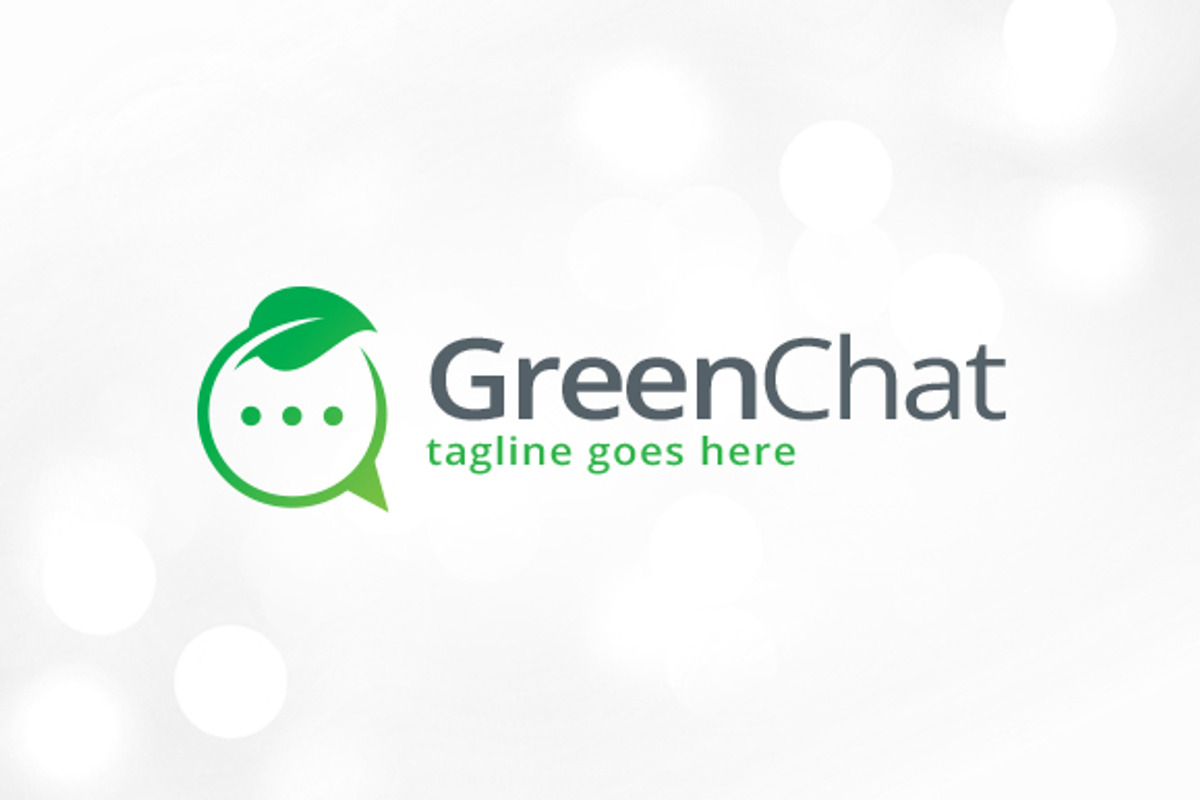 Green Chat Logo Template, a Branding & Logo Template by gunaonedesign