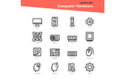 Vector set of linear icons -, a Technology Illustration by Vasser