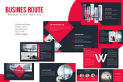 Business Route Powerpoint Template, a Presentation Template by Creative ...