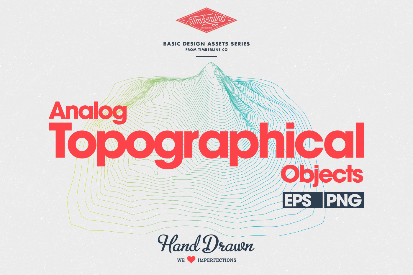 10 Analog Topographical Objects, an Object Graphic by Timberline Co