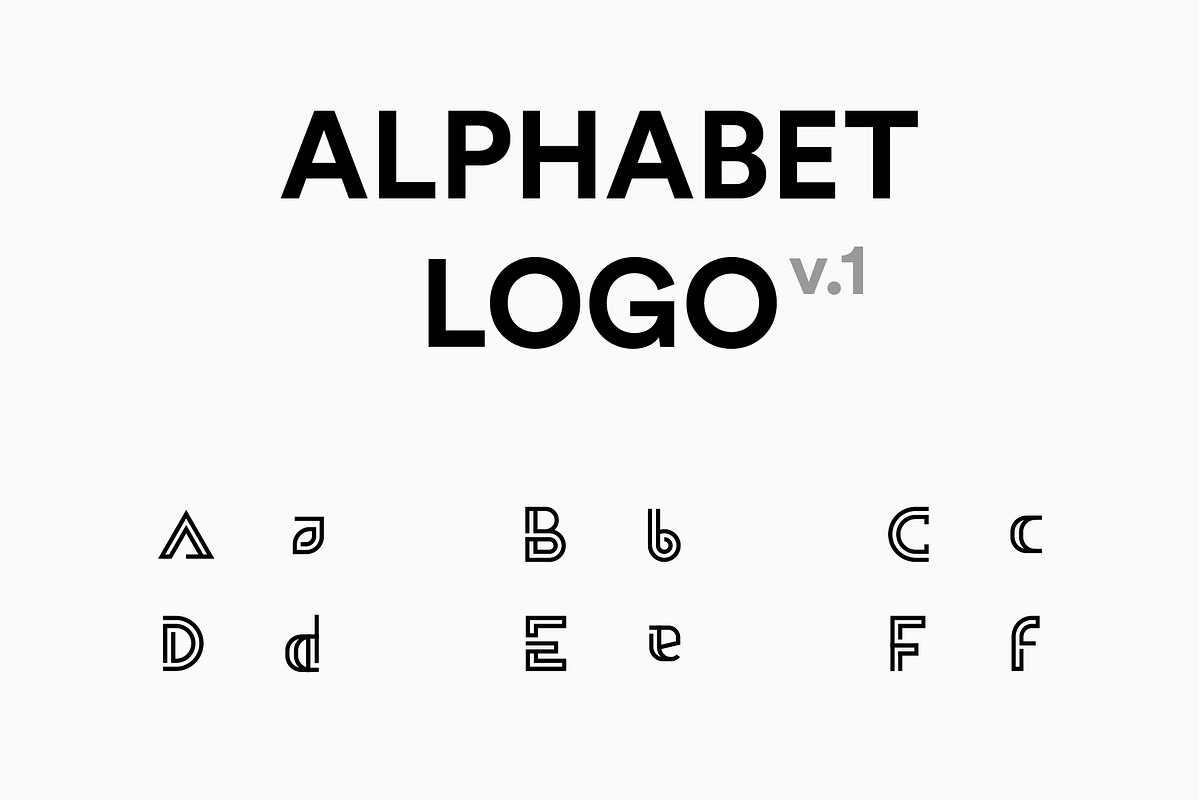 Alphabet Logo Volume 1, a Branding & Logo Template by NurAsyrof ...