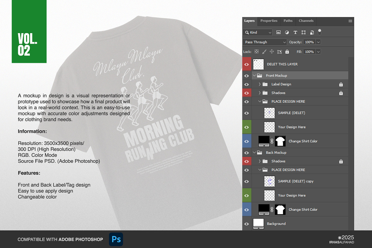 Regular Fit T-shirt Mockup Vol.2