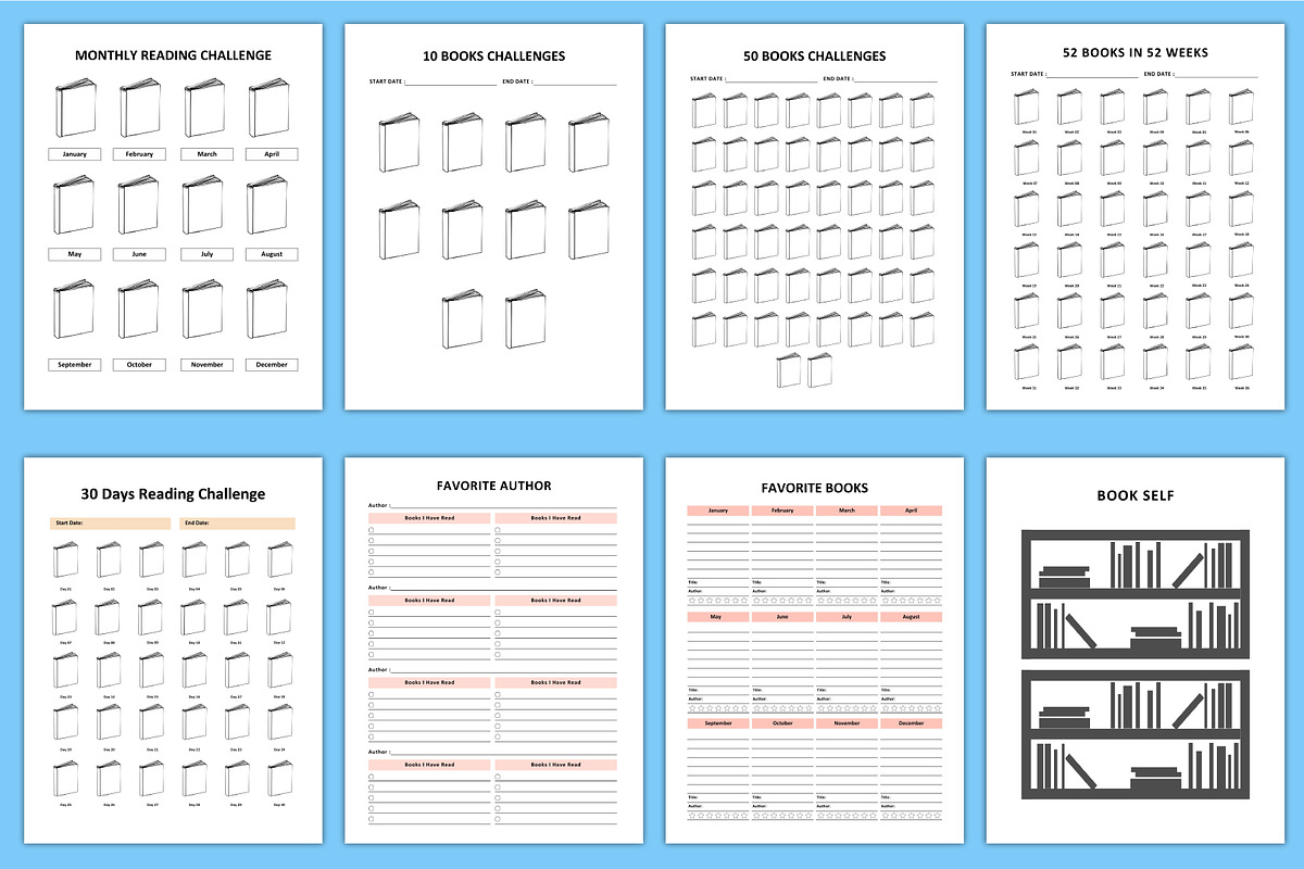 2025-2026 Reading Planner Canva