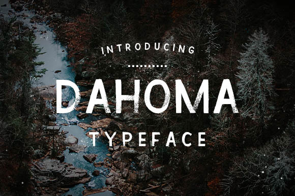 Dahoma typeface, a Sans Serif Font by Lettering Shop by EJ