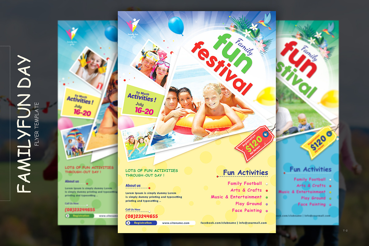Family Fun Day Flyer, a Flyer Template by ThemeDevisers