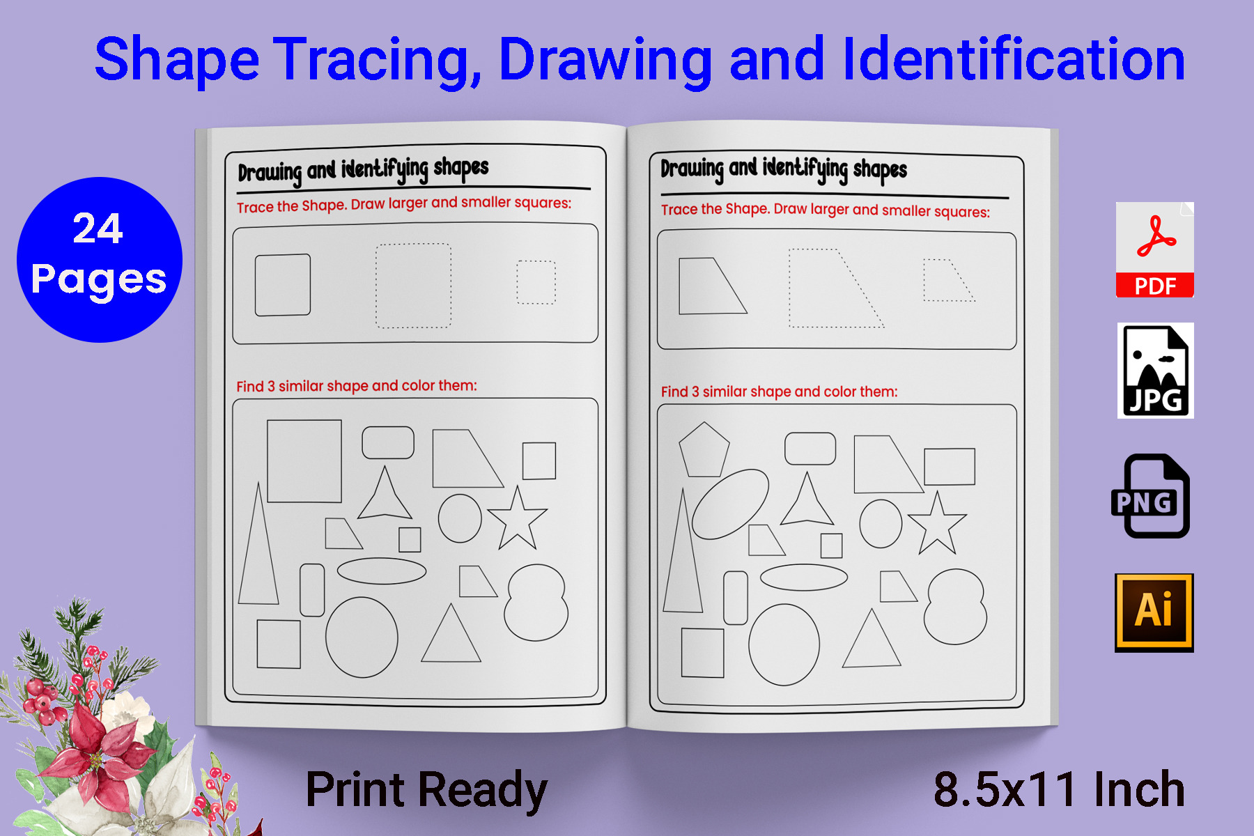Shape Tracing and Identification, a Graphic by Hitubrand