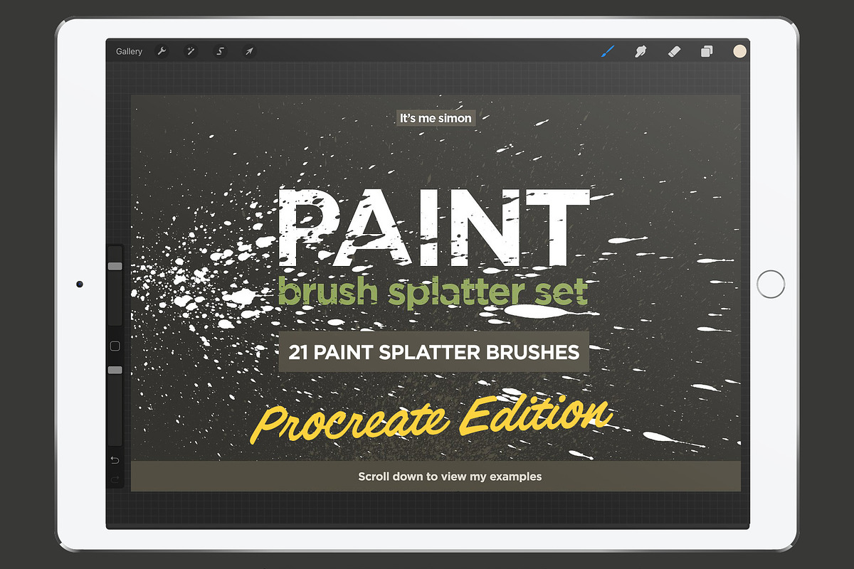 Procreate brushes paint splatter