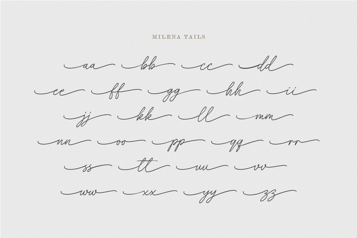Milena Beautiful Handwritten Script | Creative Market
