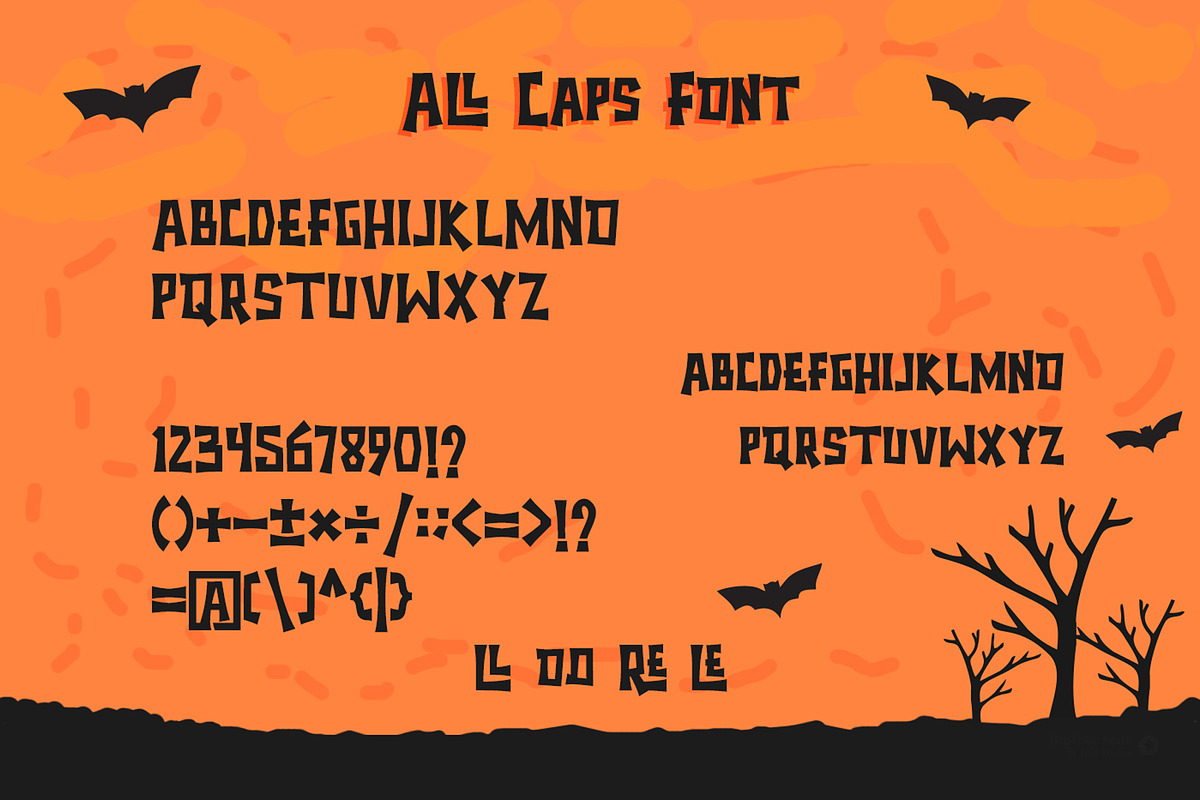Halloween Scary Spooky Font, a Font by TrimStudio
