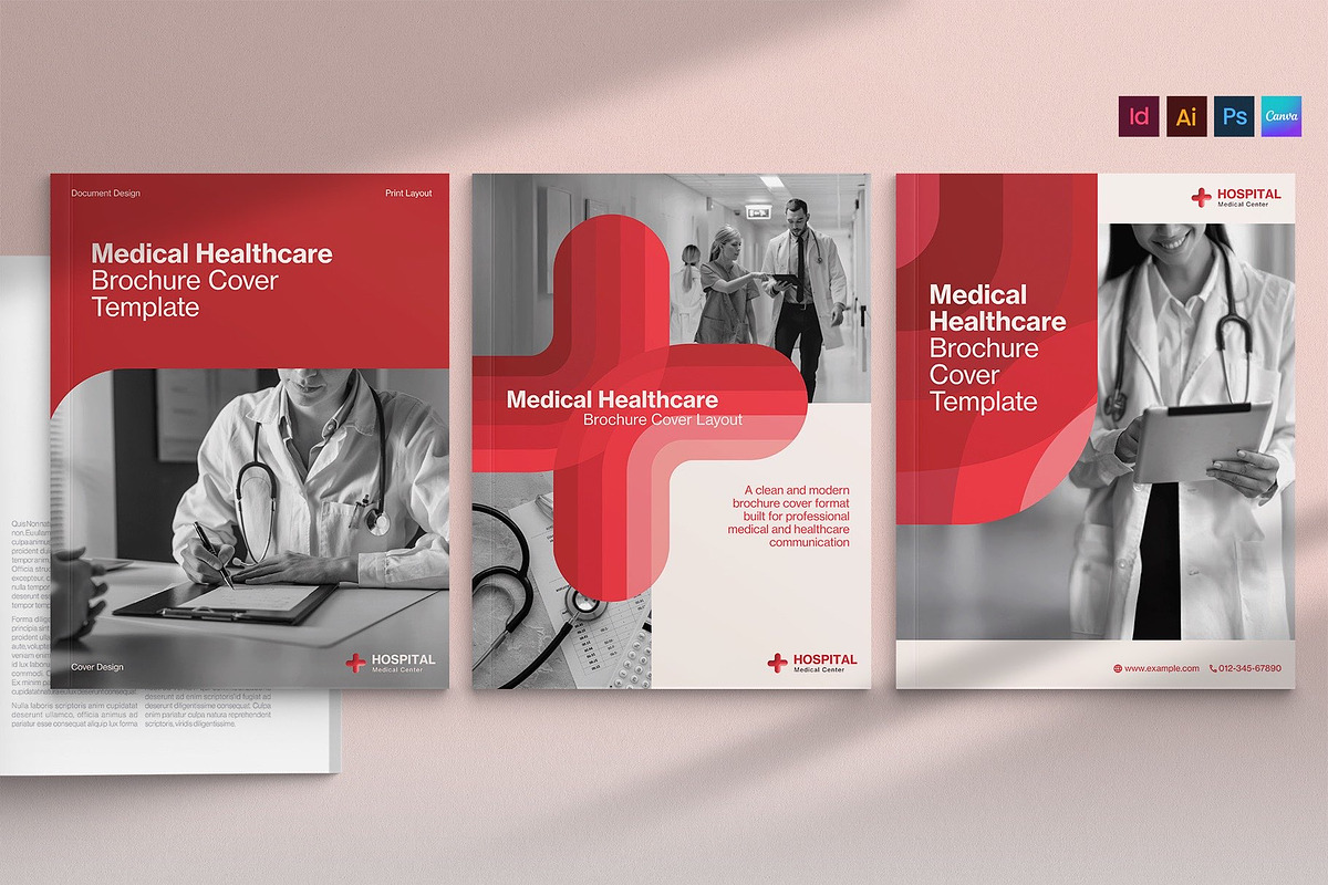 Medical Hospital Brochure Cover Temp, a Brochure Template by BrandPacks