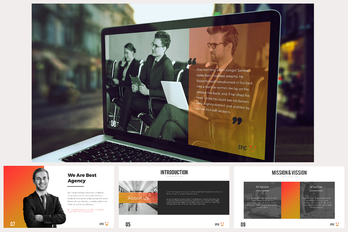 Epic Powerpoint Template, a Presentation Template by ZAAS