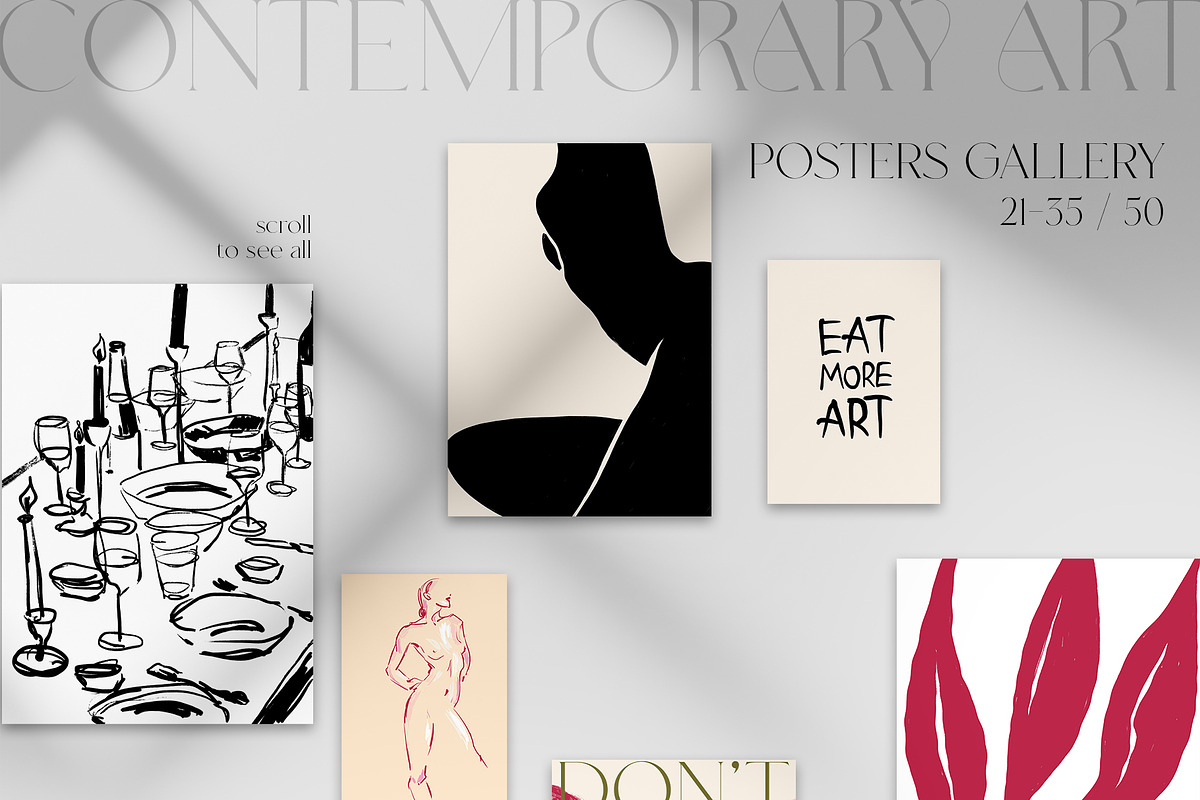 CONTEMPORARY ART POSTERS gallery