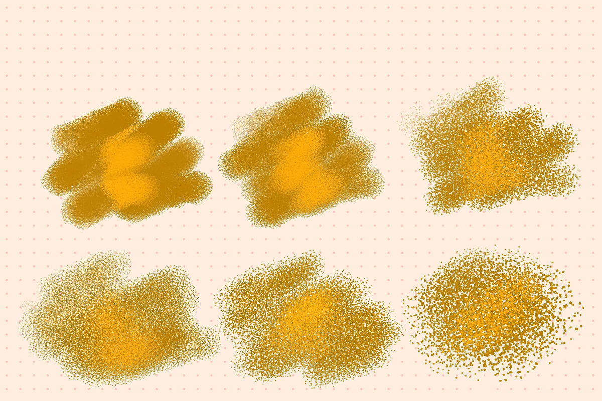 Procreate Grain Texture Brushes, a Brush Add-On by Esther Nariyoshi