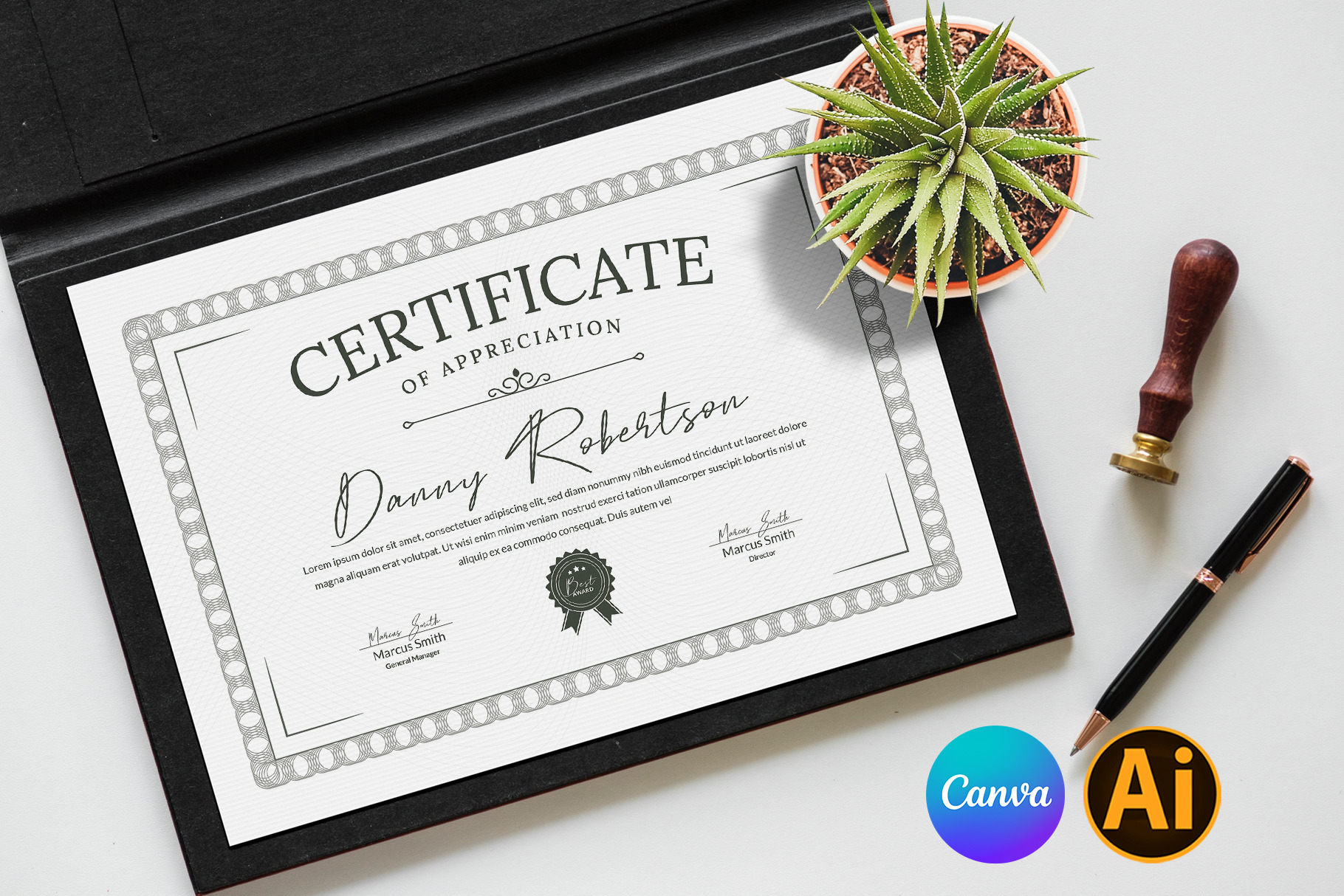 Modern Certificate Template