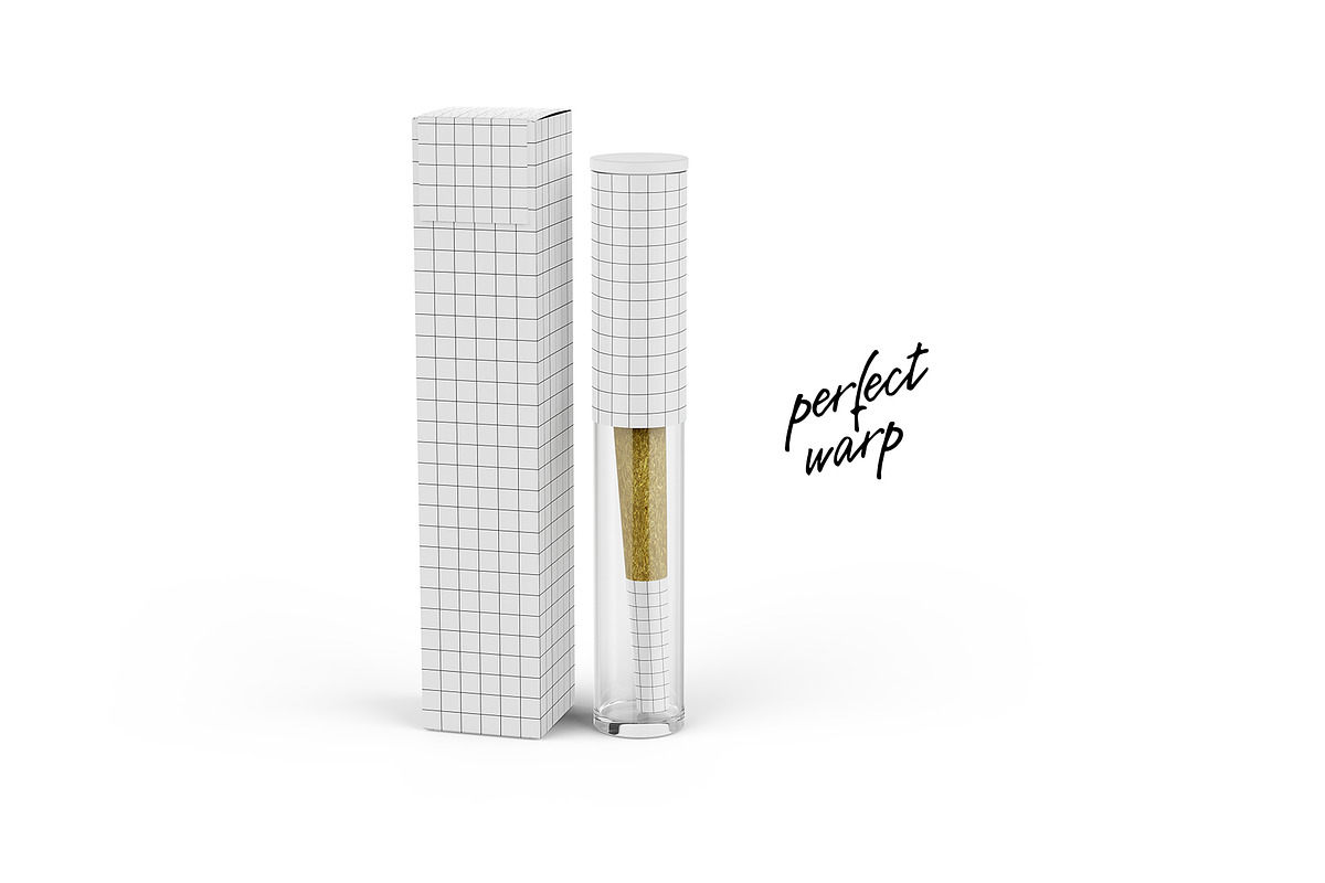Weed Joint Pre-Roll Packaging Mockup, a Product Mockup by easymock 2
