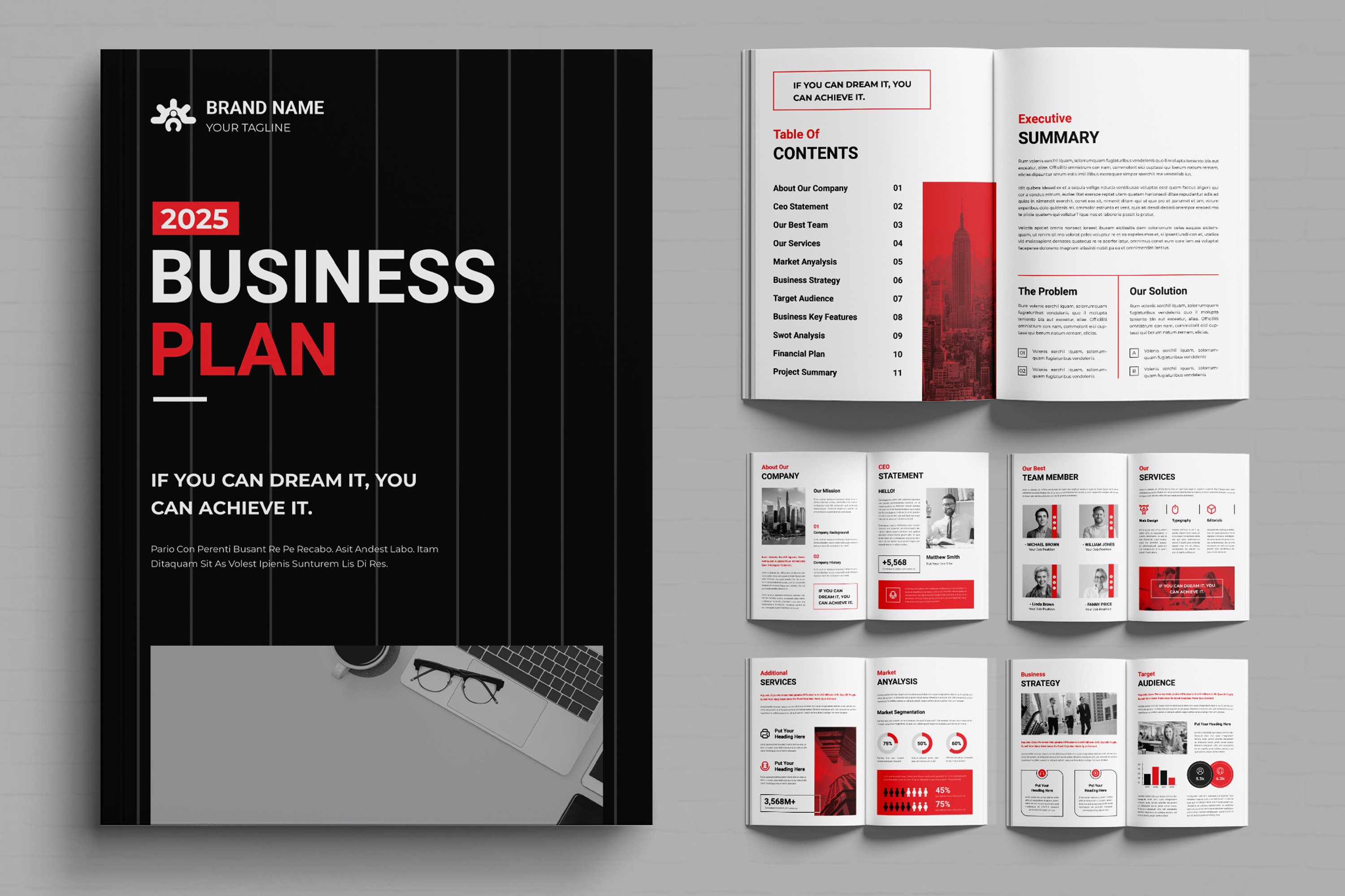 Business Plan Brochure Layout