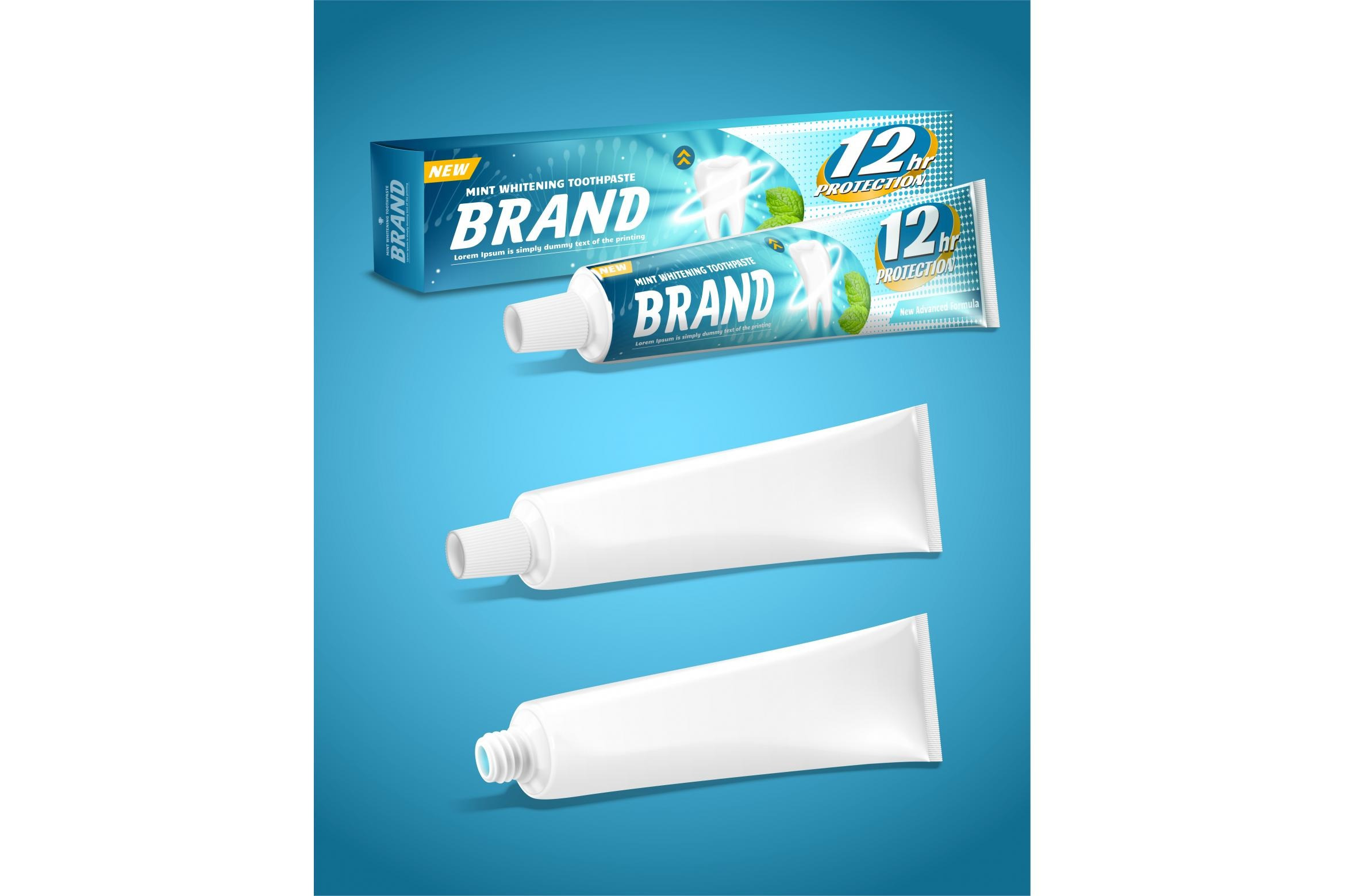 Toothpaste packaging design, an Object Illustration by TotallypicRF ...
