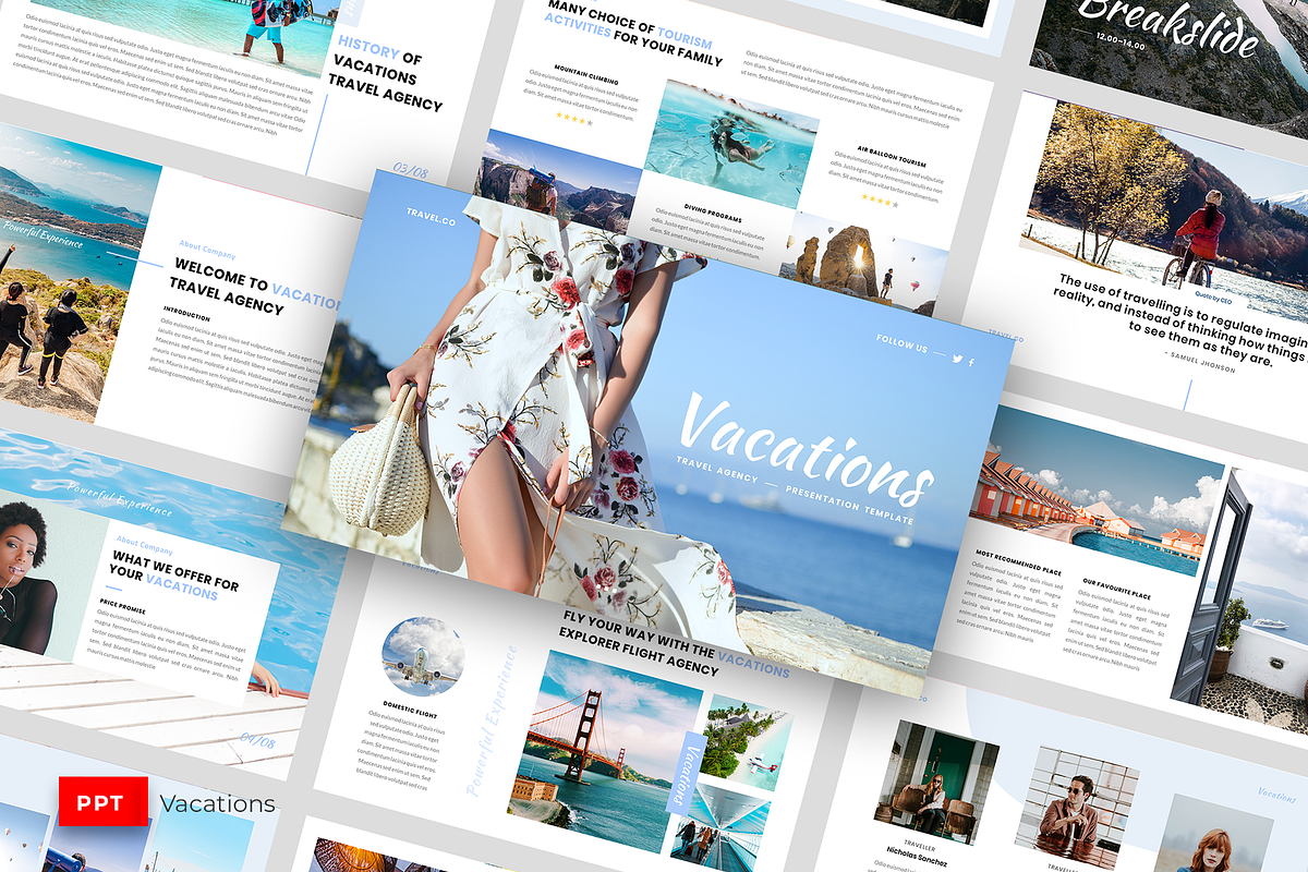 Vacations - Presentation Template, a Presentation Template by YossyOneStd