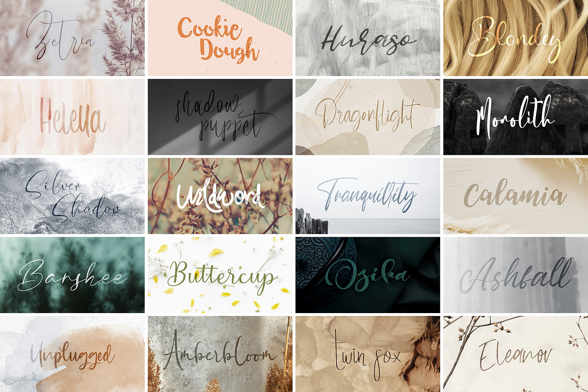 Chic and Unique Font Bundle Vol 1, a Font by Keke Studio