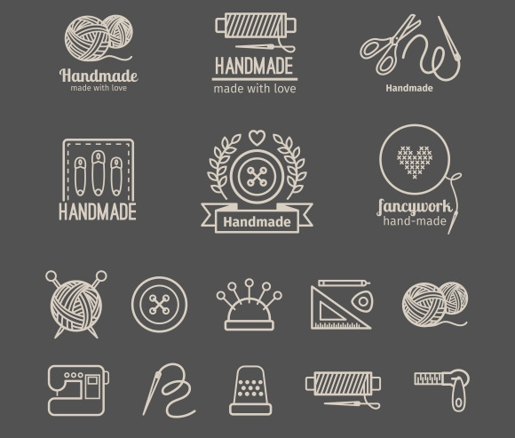 Handicraft logo set, a Graphic by Stock-Smart-Start