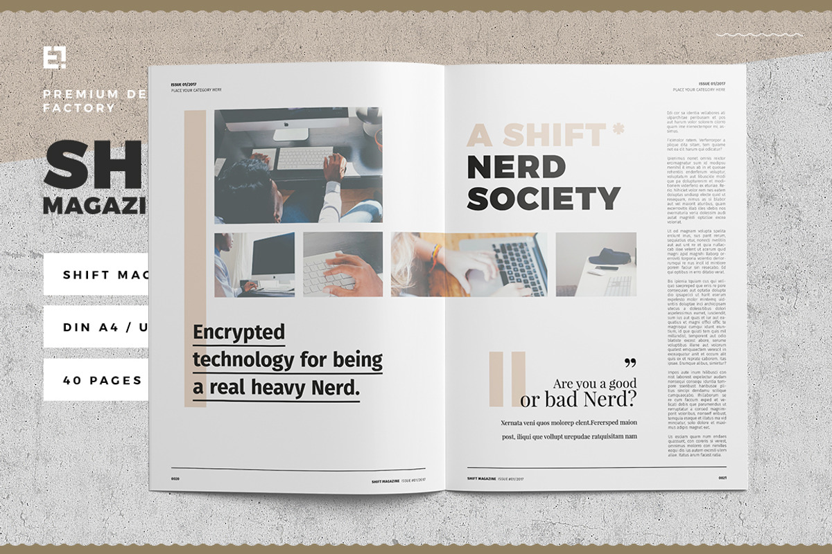 Shift Magazine, a Magazine Template by Egotype