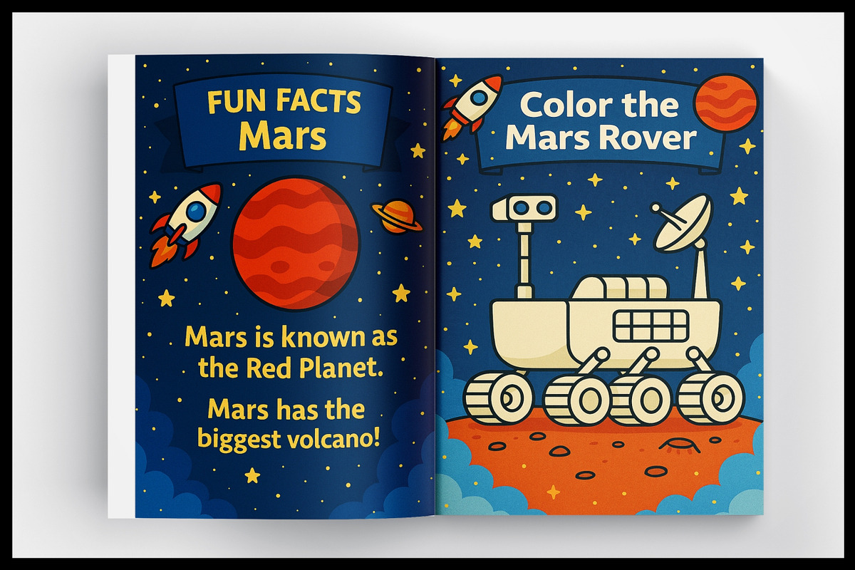 My Little Space Adventure for Kids, a Stationery Template by Designmela01