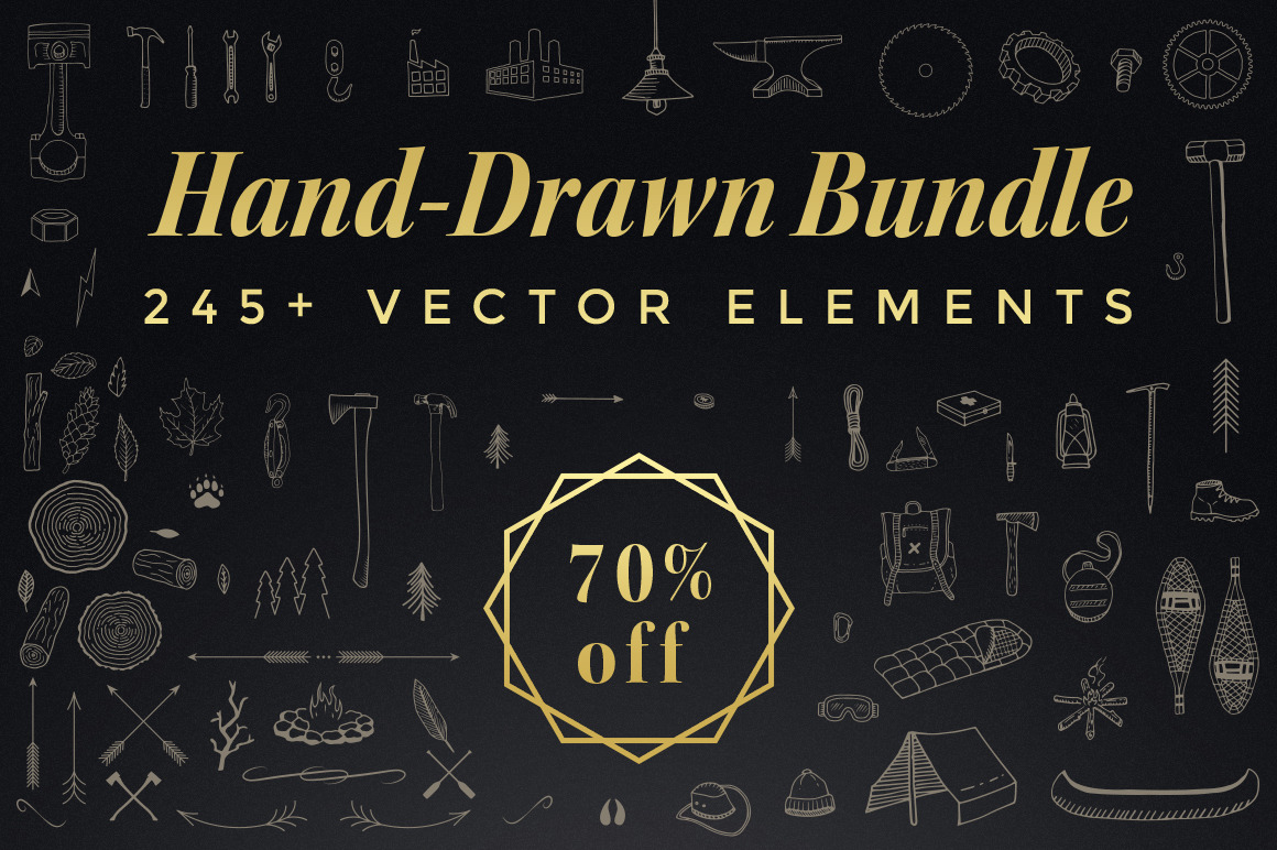 The Hand-Drawn Bundle Sale (70% off), an Illustration by Build Interactive