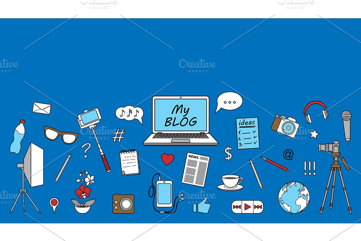 My Blog Banner, a Social Media Template by Elena Lux