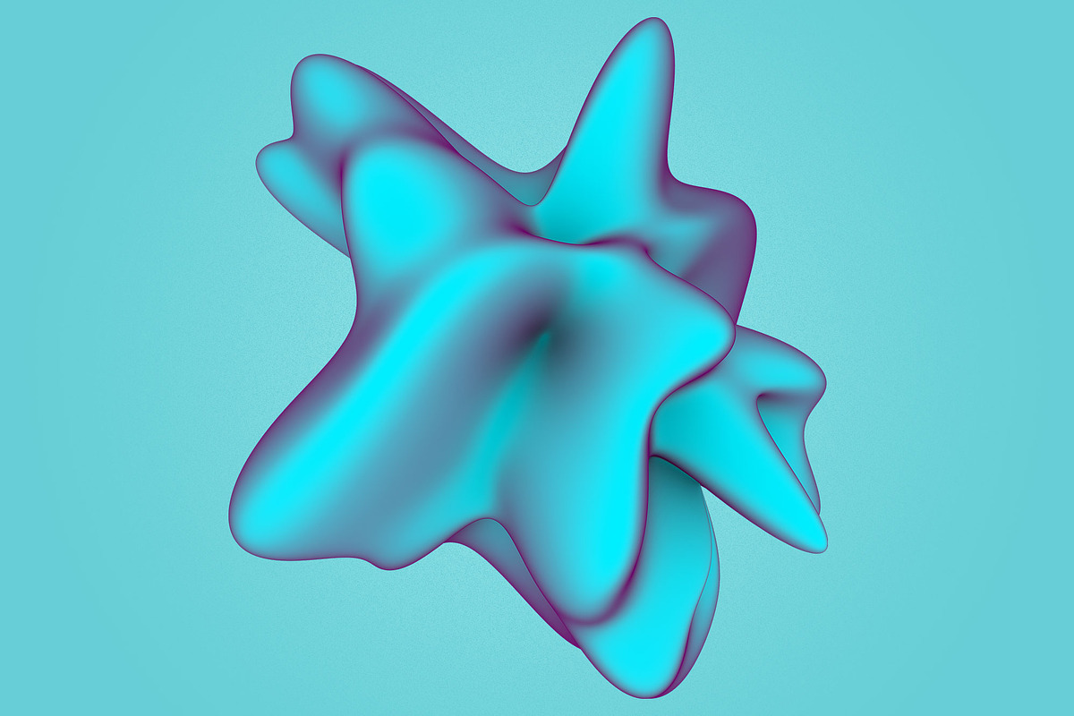 Amorphous: Experimental 3D Shapes, a Texture Graphic by Chroma Supply