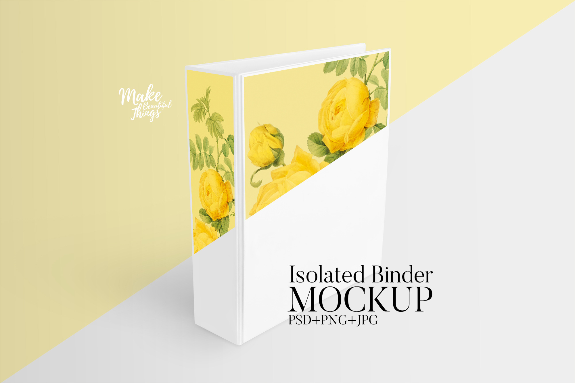 Isolated Binder Mockup, a Product Mockup by Make Beautiful Things