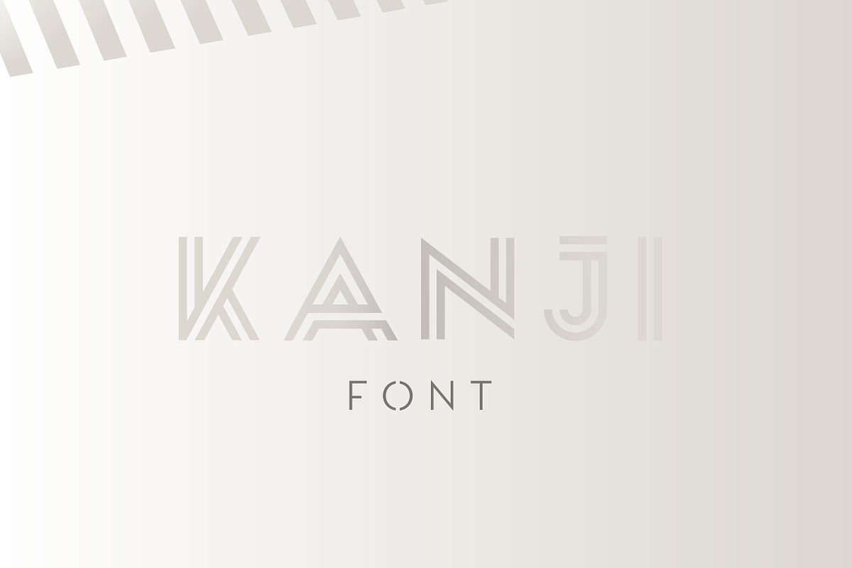 Kanji Font, a Font by Pedro Azedo