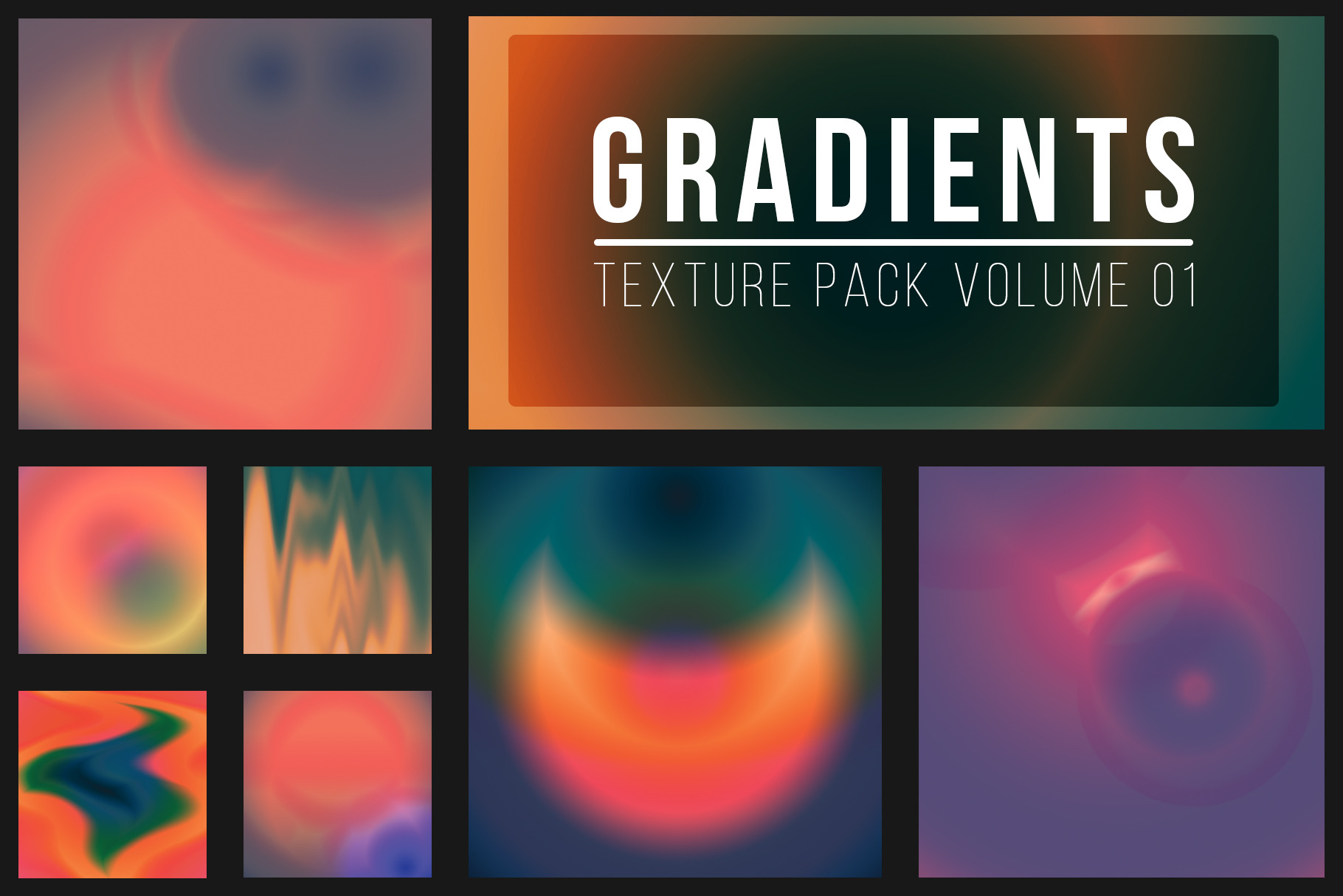 50 Gradient Textures Vol. 01, a Texture Graphic by Creative Supplies Co ...