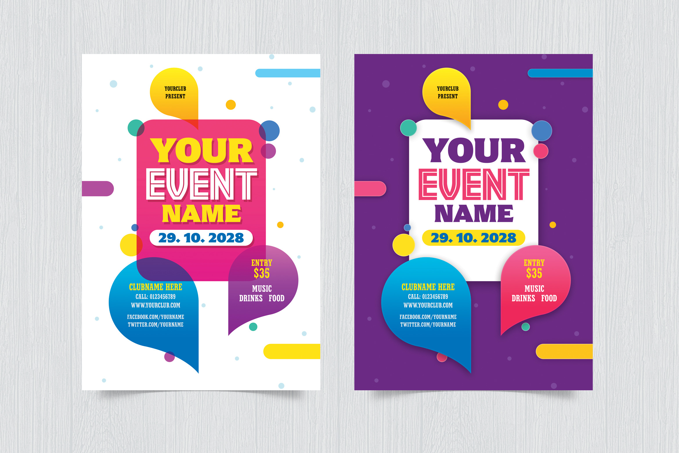 Event Flyer Template, a Flyer Template by DesignWorkz