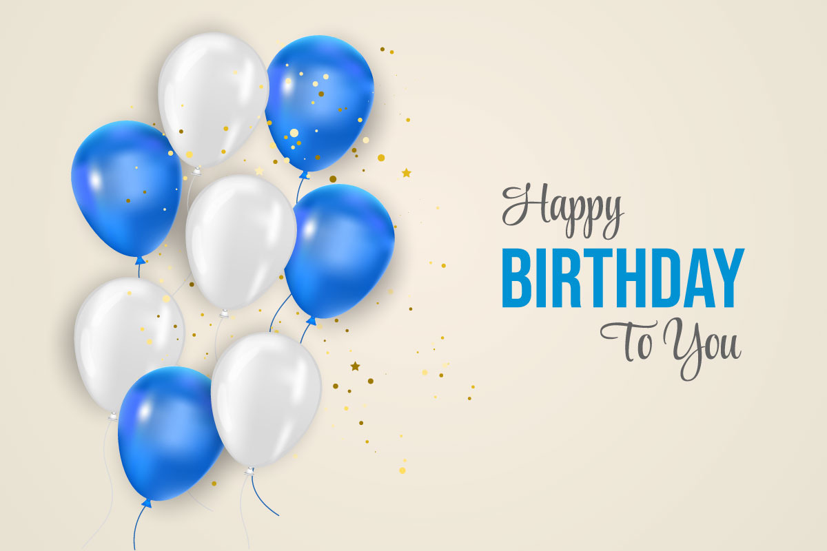 Birthday balloons banner design, an Illustration by Tanuart | Creative ...