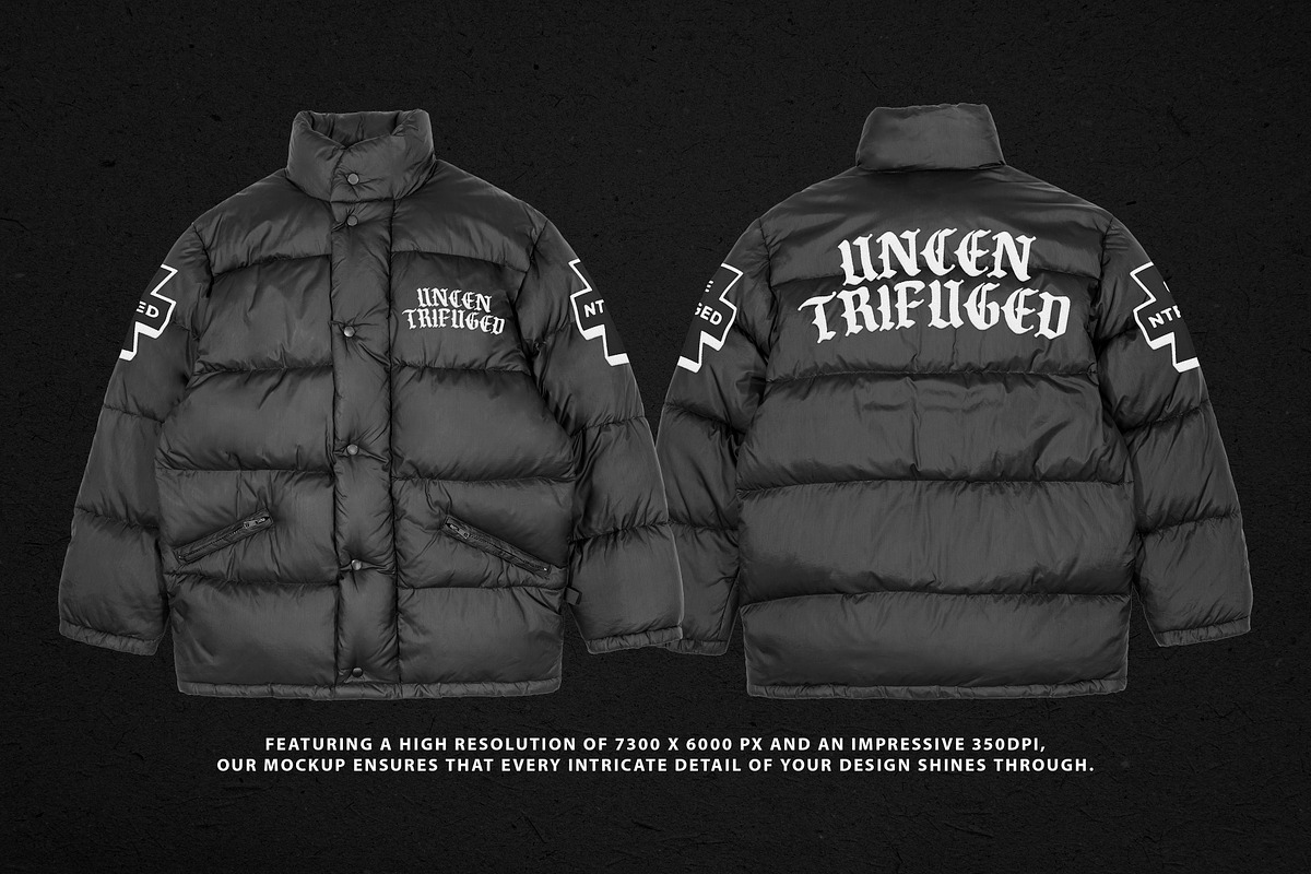 Realistic Puffer Jacket Mockup 2, an Apparel Mockup by Uncentrifuged ...