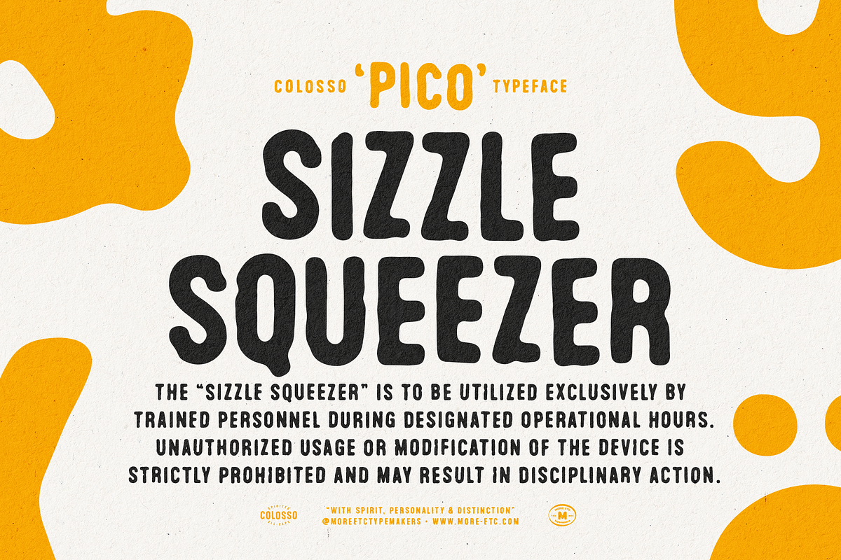 Colosso Pico Display Font
