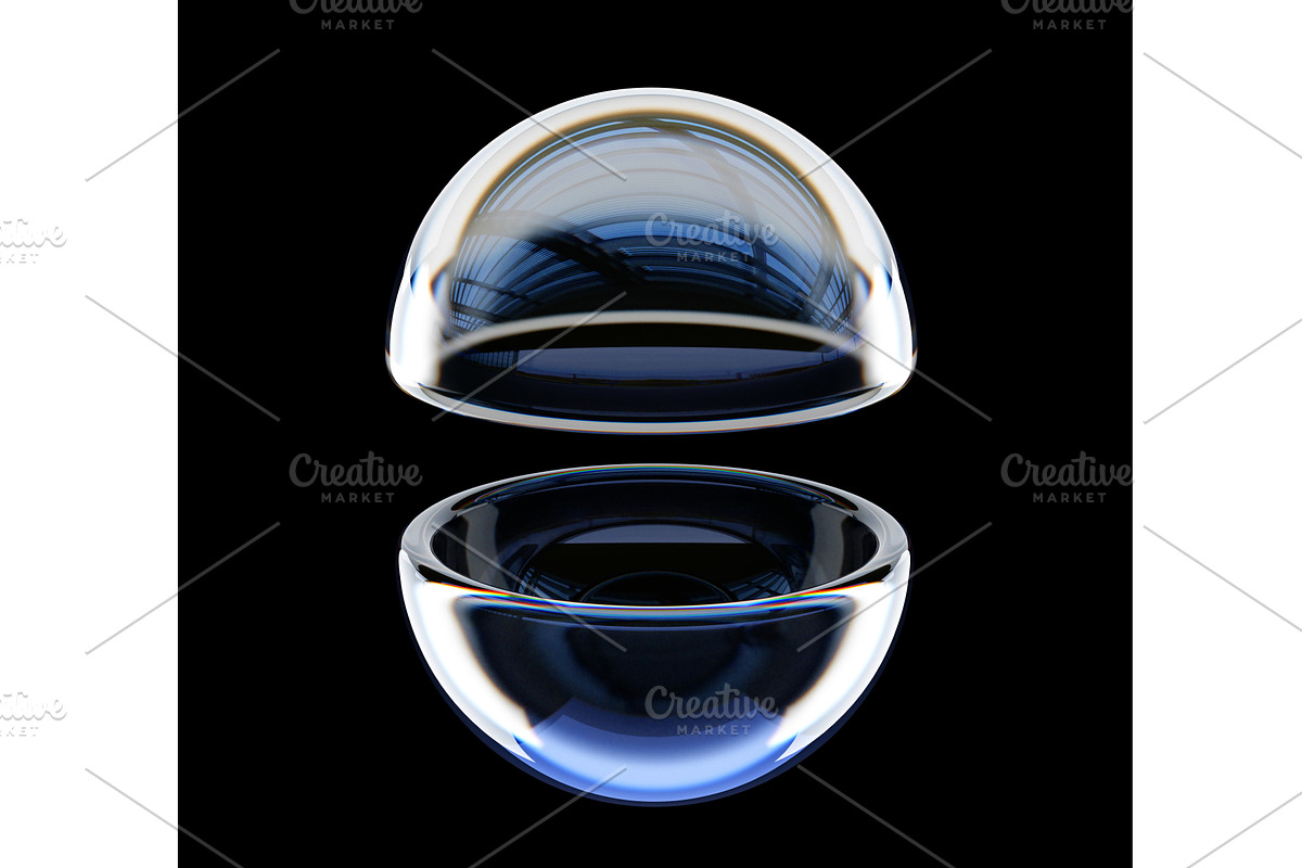 3d crystal glass transparent, an Object 3D Model by Marozhkastudio
