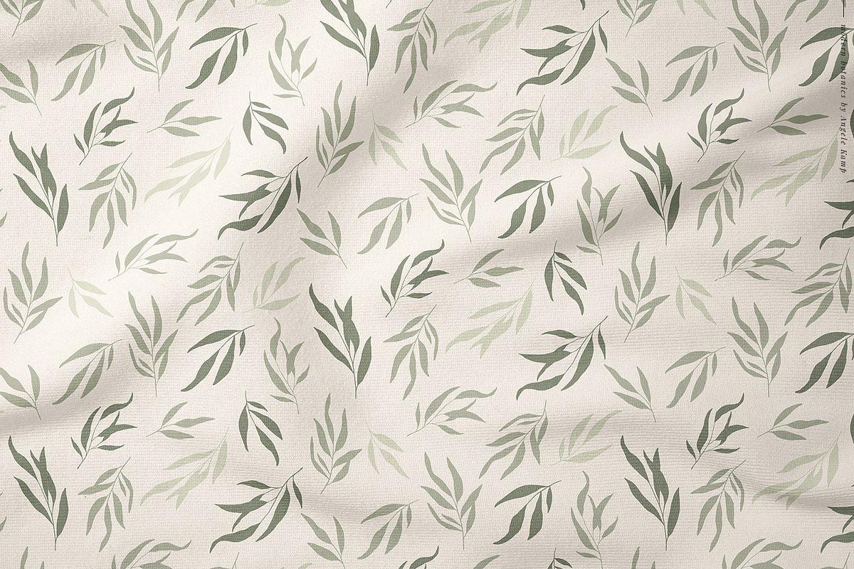 Modern Botanics patterns, a Work Illustration by Angele Kamp