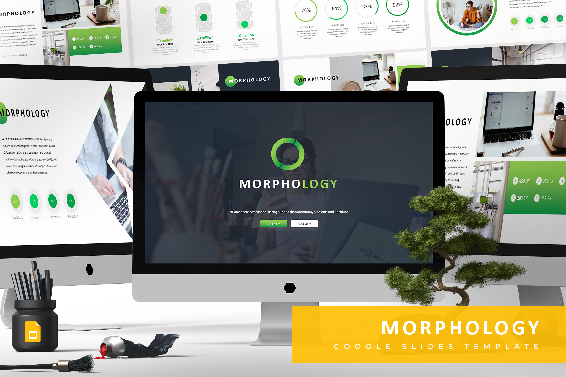 Morphology - Google Slides Template, a Presentation Template by AQR Studio