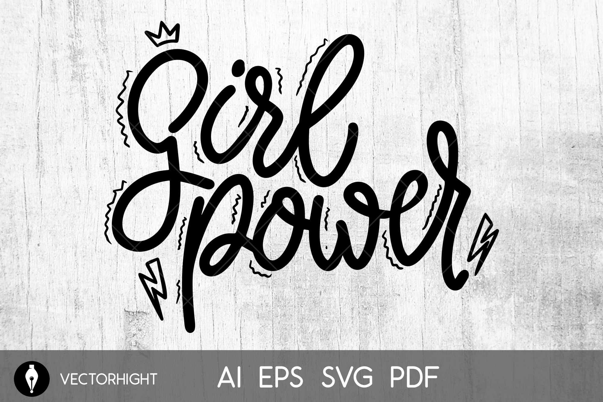 Girl power. Lettering phrase | Graphic Objects ~ Creative Market