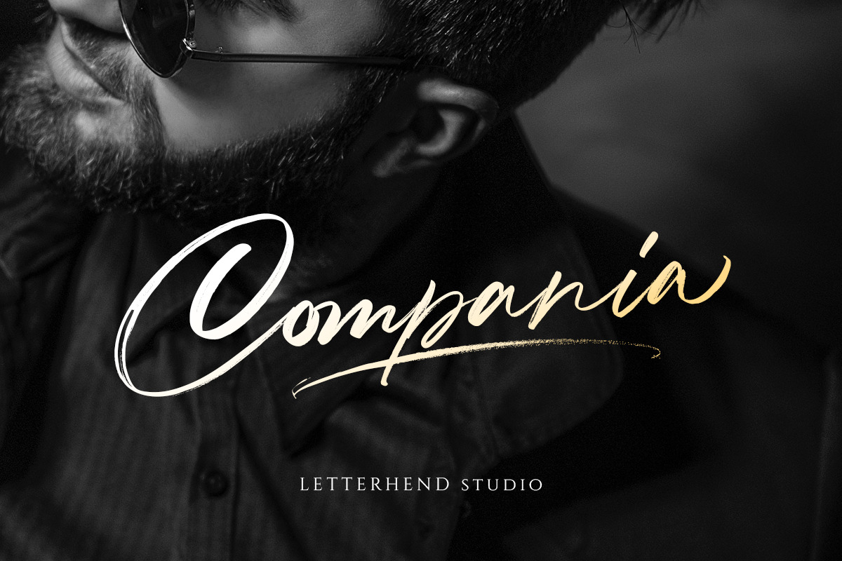 Compania - Luxury Signature, a Script Font by Letterhend Studio